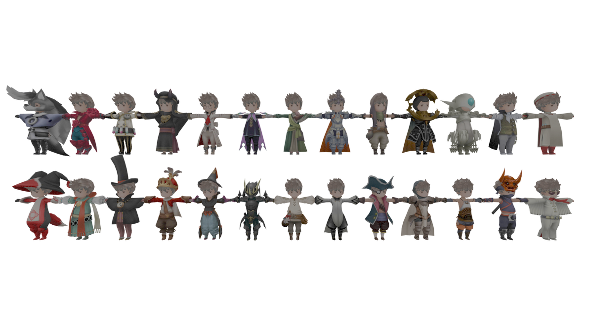 Tiz Arrior - 3D Model (Jobs + Alternative Outfits) by Karschloch on ...