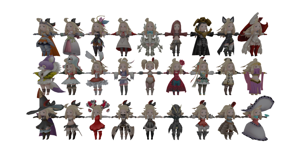 Edea Lee - 3D Model Jobs + Alternative Outfits by Karschloch on DeviantArt