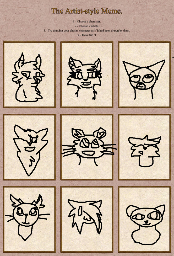 artist style meme by EpicMeowSwag on DeviantArt