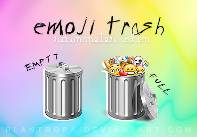 Emoji Trash // Rainmeter Skin by plantropa on DeviantArt