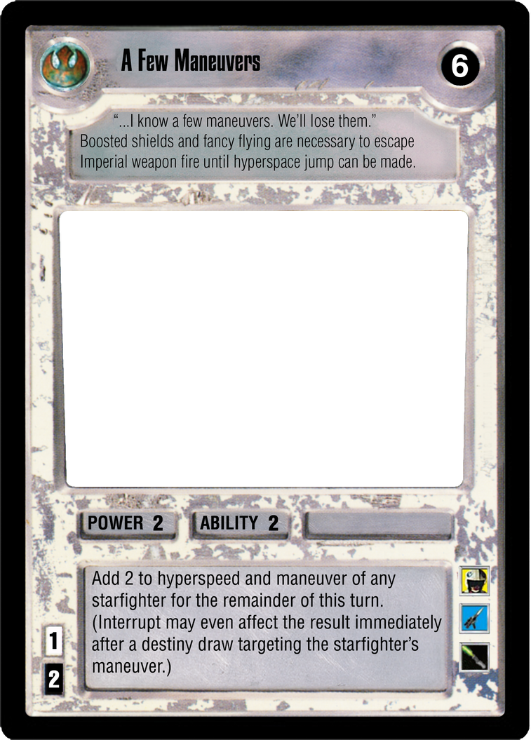 SWCCG Light Side Rebel Character Template by kexman1775 on DeviantArt