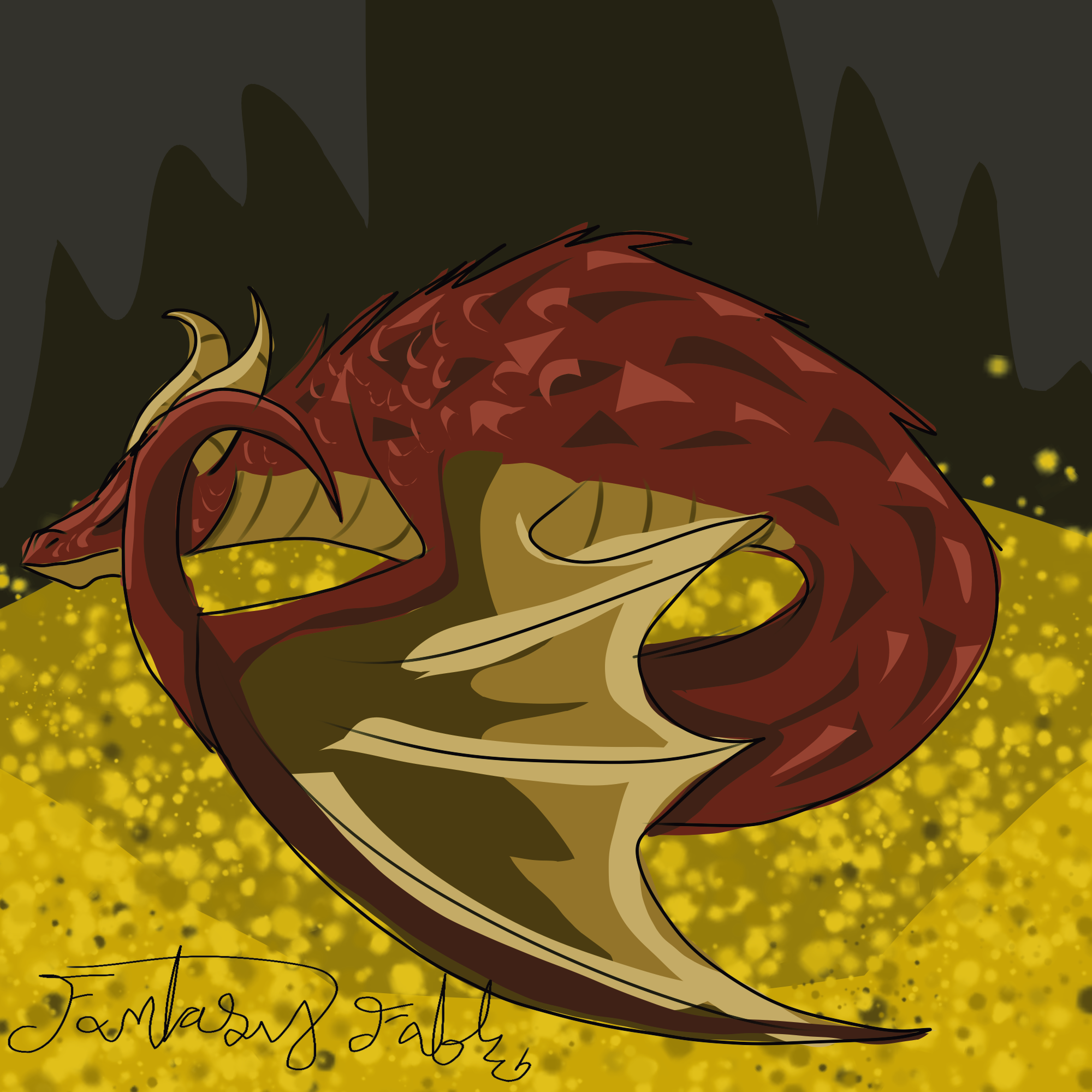 Full bellied Dragon by PhantomGhostVII on DeviantArt