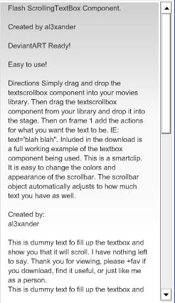 Scrolling Textbox Component by al3xander on DeviantArt