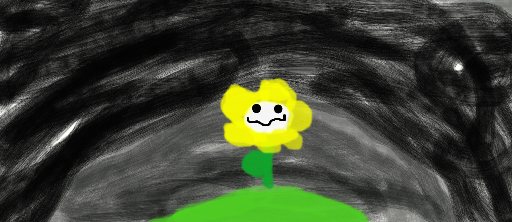 Not so scary flowey by Friskyundertalefan on DeviantArt