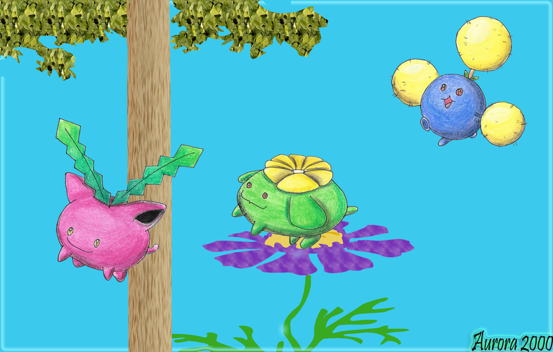 Hoppip evolution by starfish2000 on DeviantArt