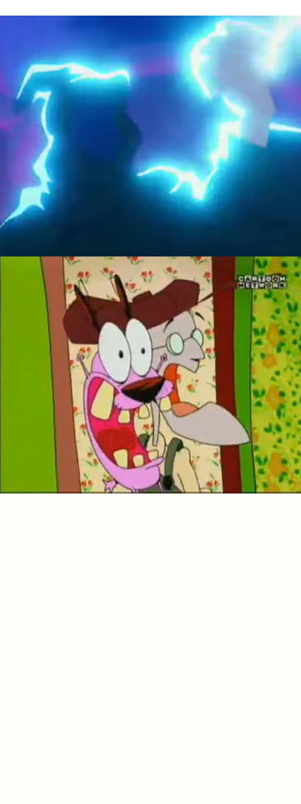 Eustace and Courage scared by Satan by mymeilarose on DeviantArt