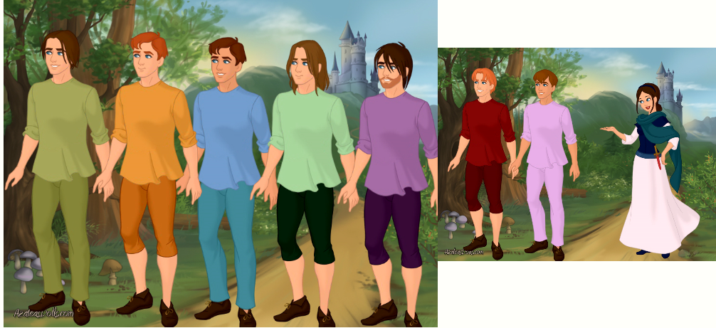 Joanne and his Brothers from the Seven Ravens by mymeilarose on DeviantArt