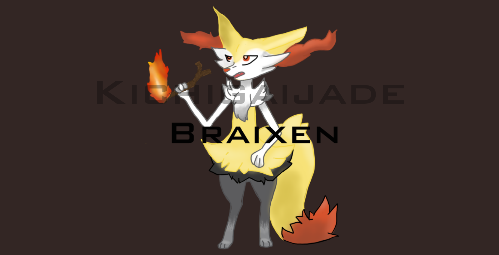 Braixen by kichigaiJade on DeviantArt
