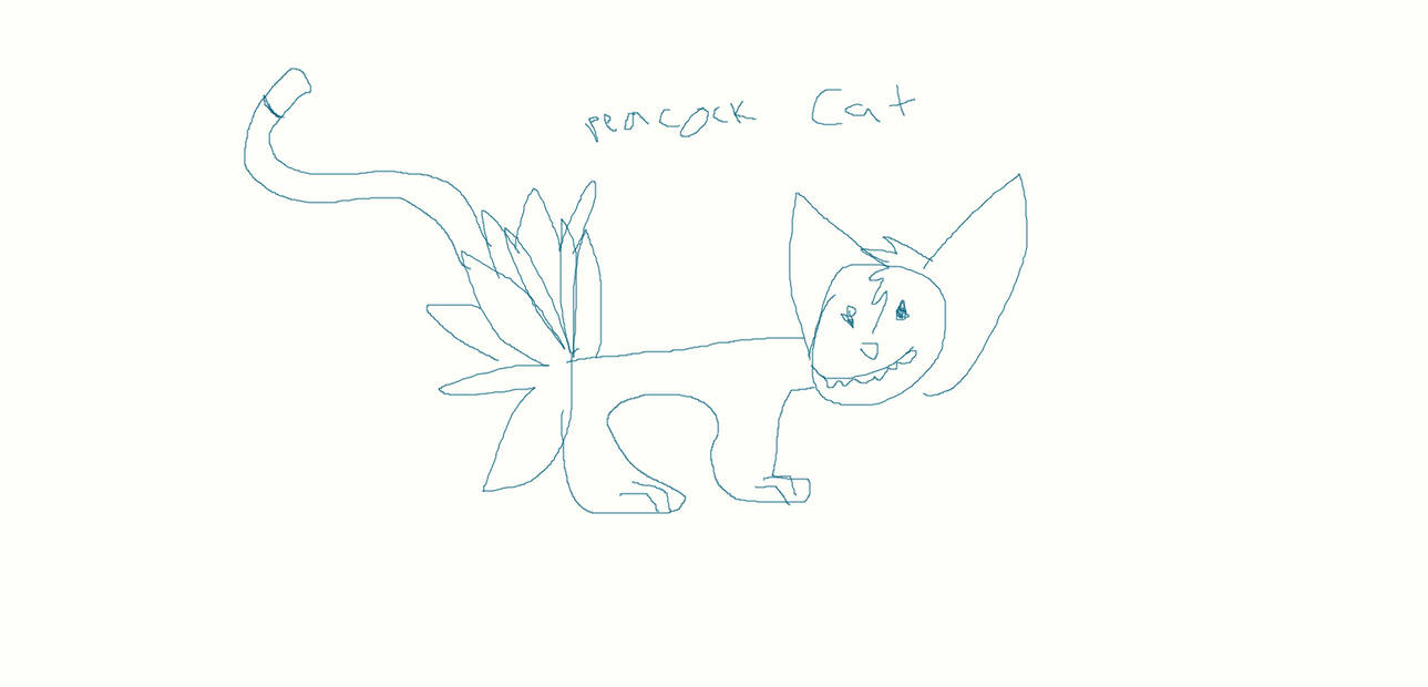 Peacock cat! For a group! by Niallrocksxx on DeviantArt