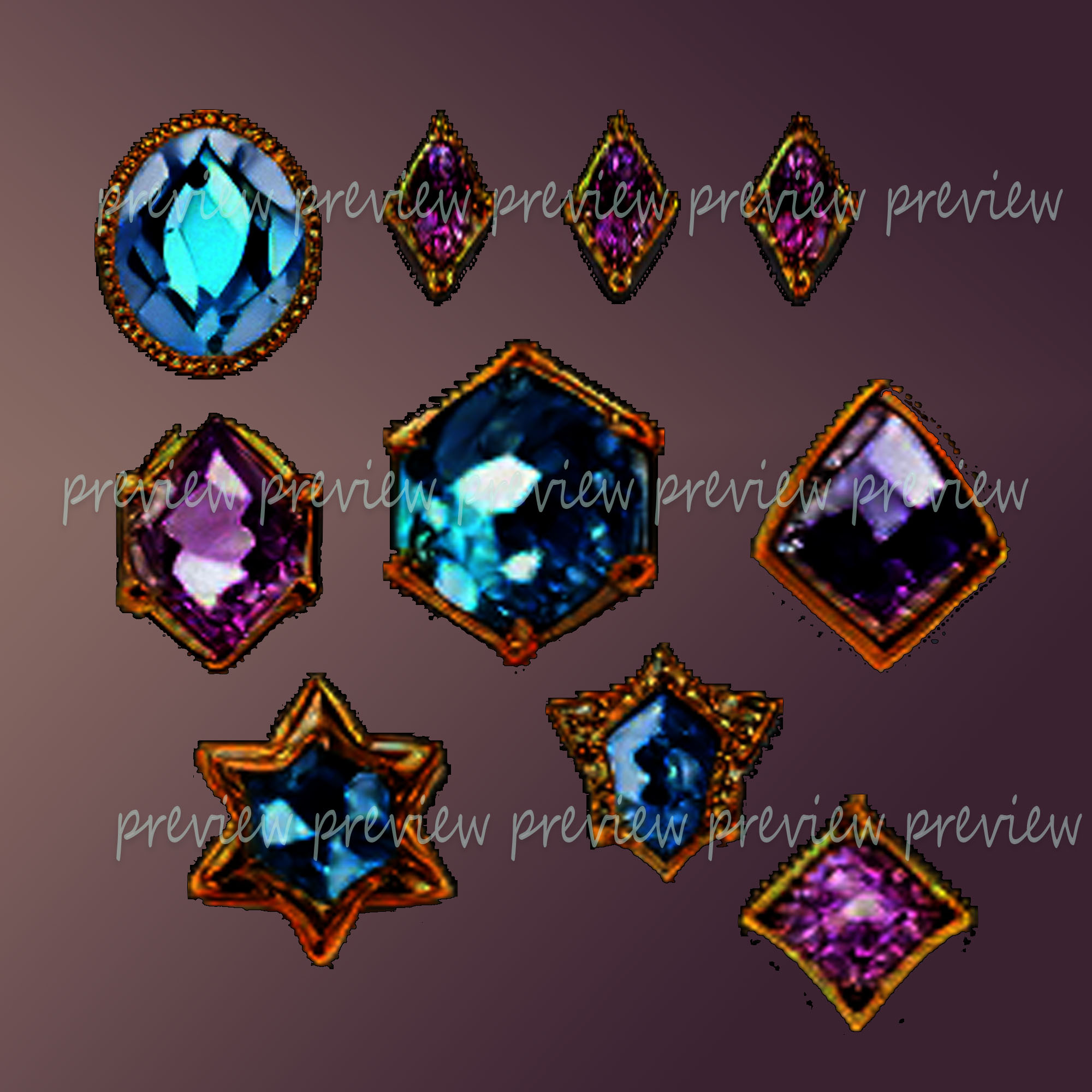 (P2U) Magic Gems Icons Pack PSD and PNG Stock by MysticalStock on ...