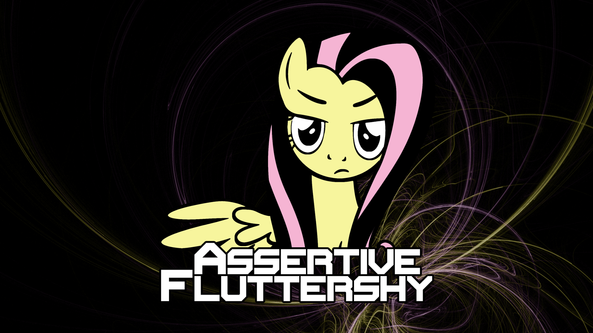 Assertive Fluttershy Wallpaper [1080p] by DubNation42 on DeviantArt