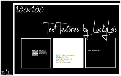 Text Textures by LuckyLois on DeviantArt