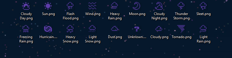 Weather Icons by squireluke on DeviantArt