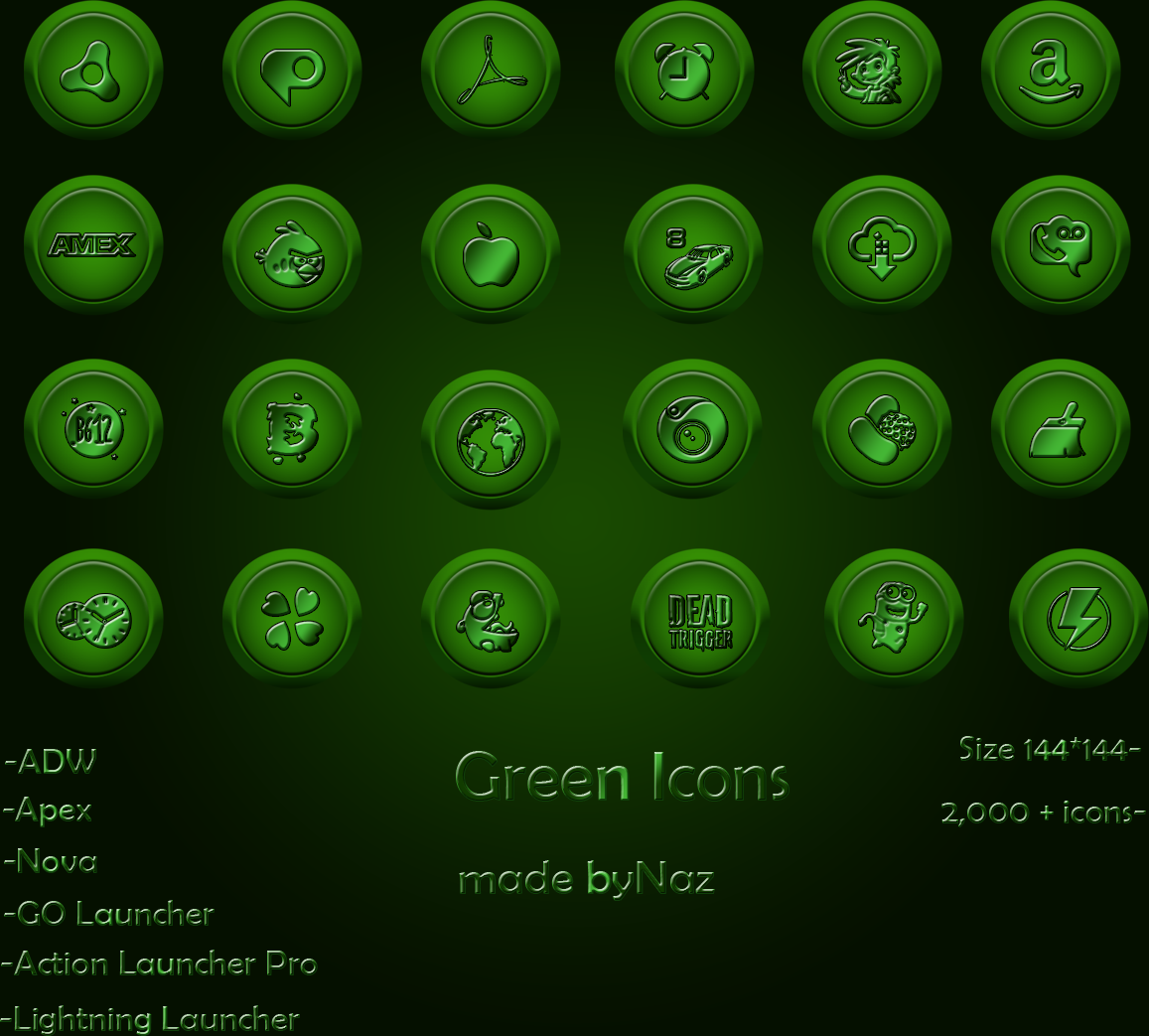 Green Icons2 by Naz-B on DeviantArt