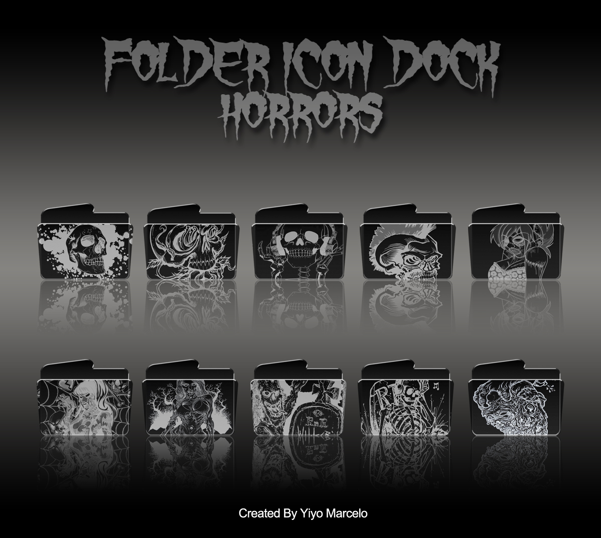 FOLDER ICON DOCK HORRORS by yiyo-marcelo on DeviantArt