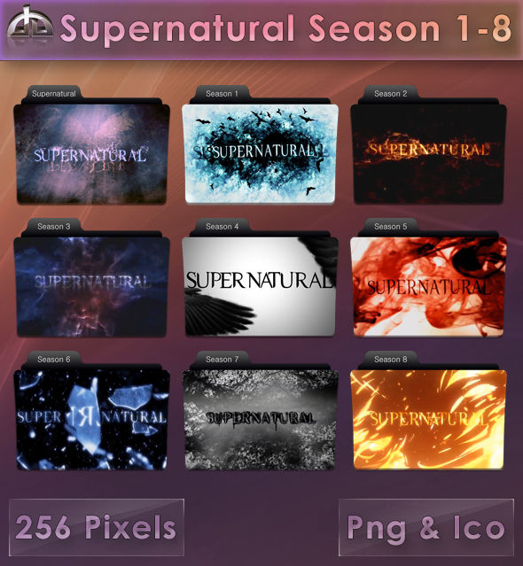 Supernatural Season 1-8 [Folder Icons] by VoidSentinel on DeviantArt