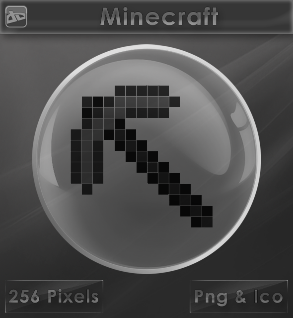 Minecraft Pickaxe [Glass Icon] by VoidSentinel on DeviantArt