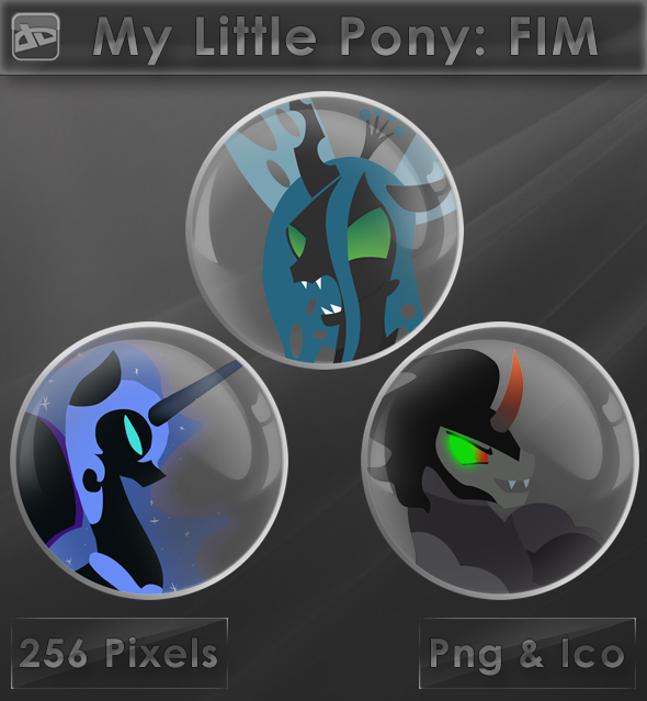 My Little Pony - Antagonists [Glass Icons] by VoidSentinel on DeviantArt