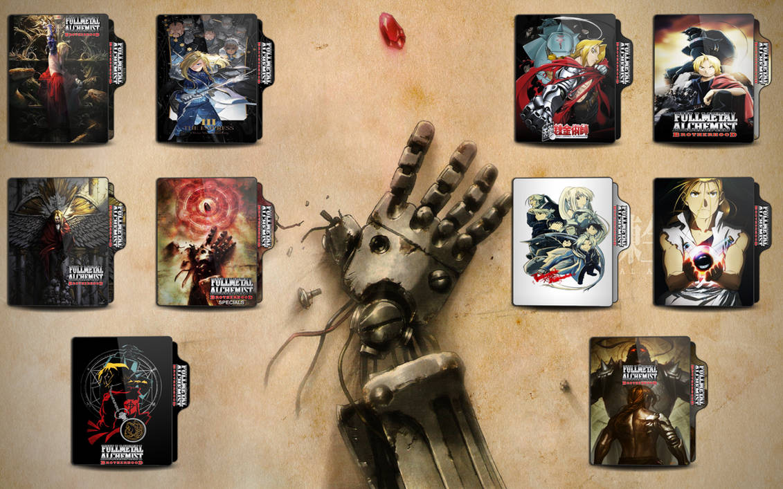 fullmetal alchemist brotherhood folder icon by AhmedFarouk20 on DeviantArt