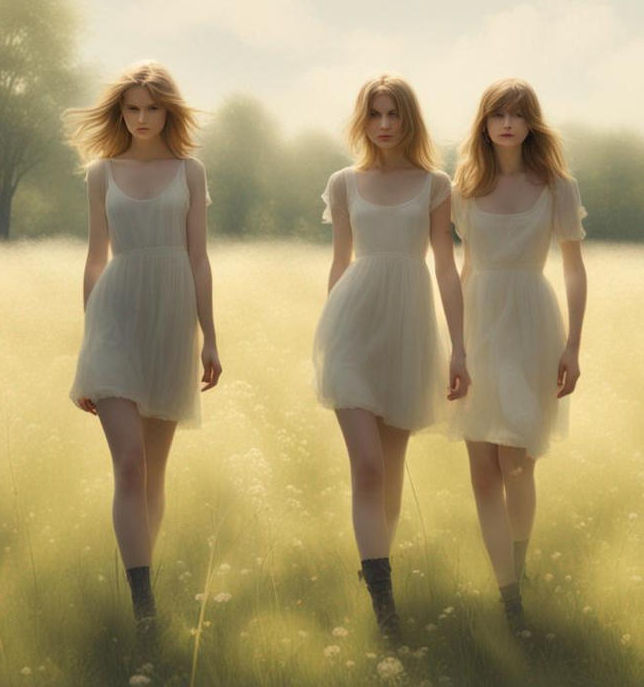 Three walking girls by Sivo07684 on DeviantArt