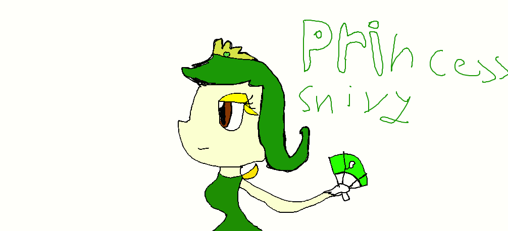 Princess Snivy Human Form by ShaymixDiamondz on DeviantArt