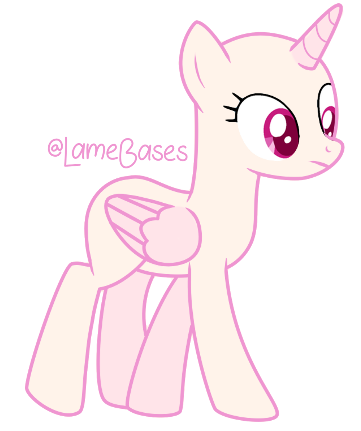 Pony Base 1 (F2U) by LameBases on DeviantArt