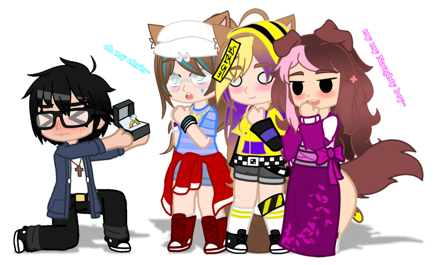 Proposed Nitoro Girls [Me X Rose X Kira X Faye AU] by christoph2001 on DeviantArt