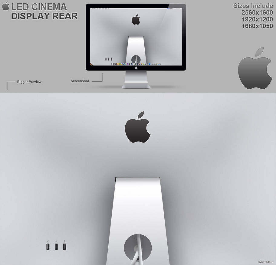 LED Cinema Display Rear by philipskillern on DeviantArt