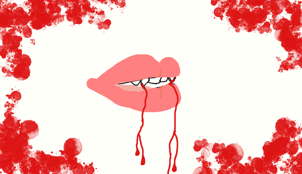 Vampire Feeding by kitsunebiBlue on DeviantArt