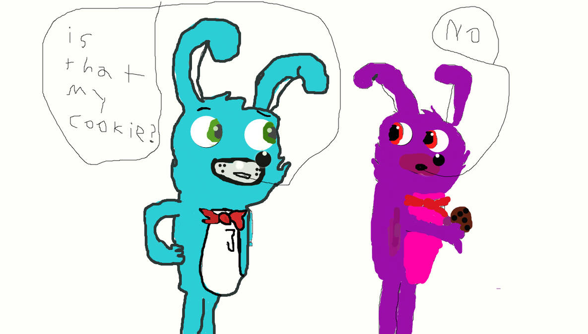 bonnie takes toy bonnies cookie by TheMlgDragon on DeviantArt
