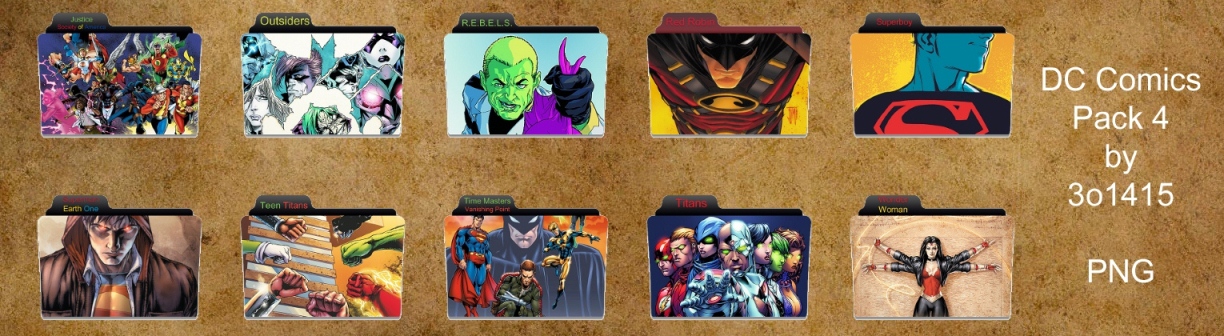 DC Comics Folder Pack 4 by 3o1415 on DeviantArt