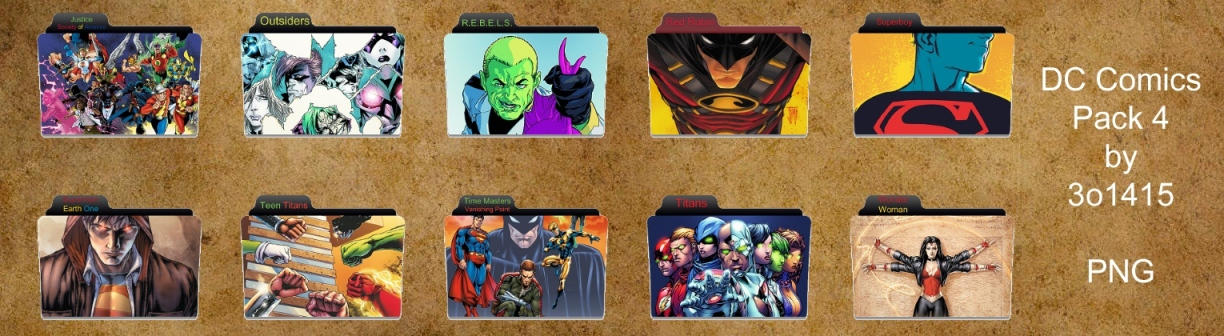 DC Comics Folder Pack 4 by 3o1415 on DeviantArt