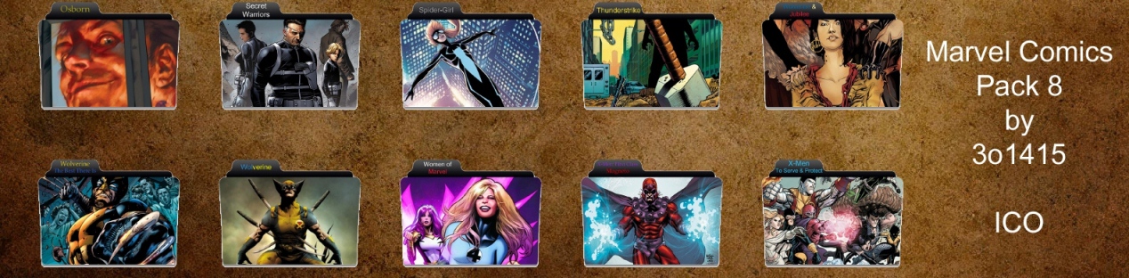 Marvel Comics Folder Icons 8 by 3o1415 on DeviantArt