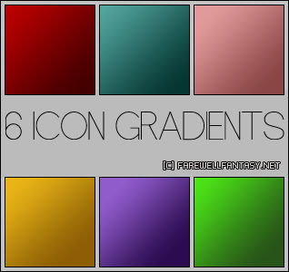 6 icon gradients by FarewellFantasy on DeviantArt