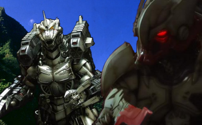 Kiryu vs Mecha Zamu by TheSpiderAdventurer on DeviantArt