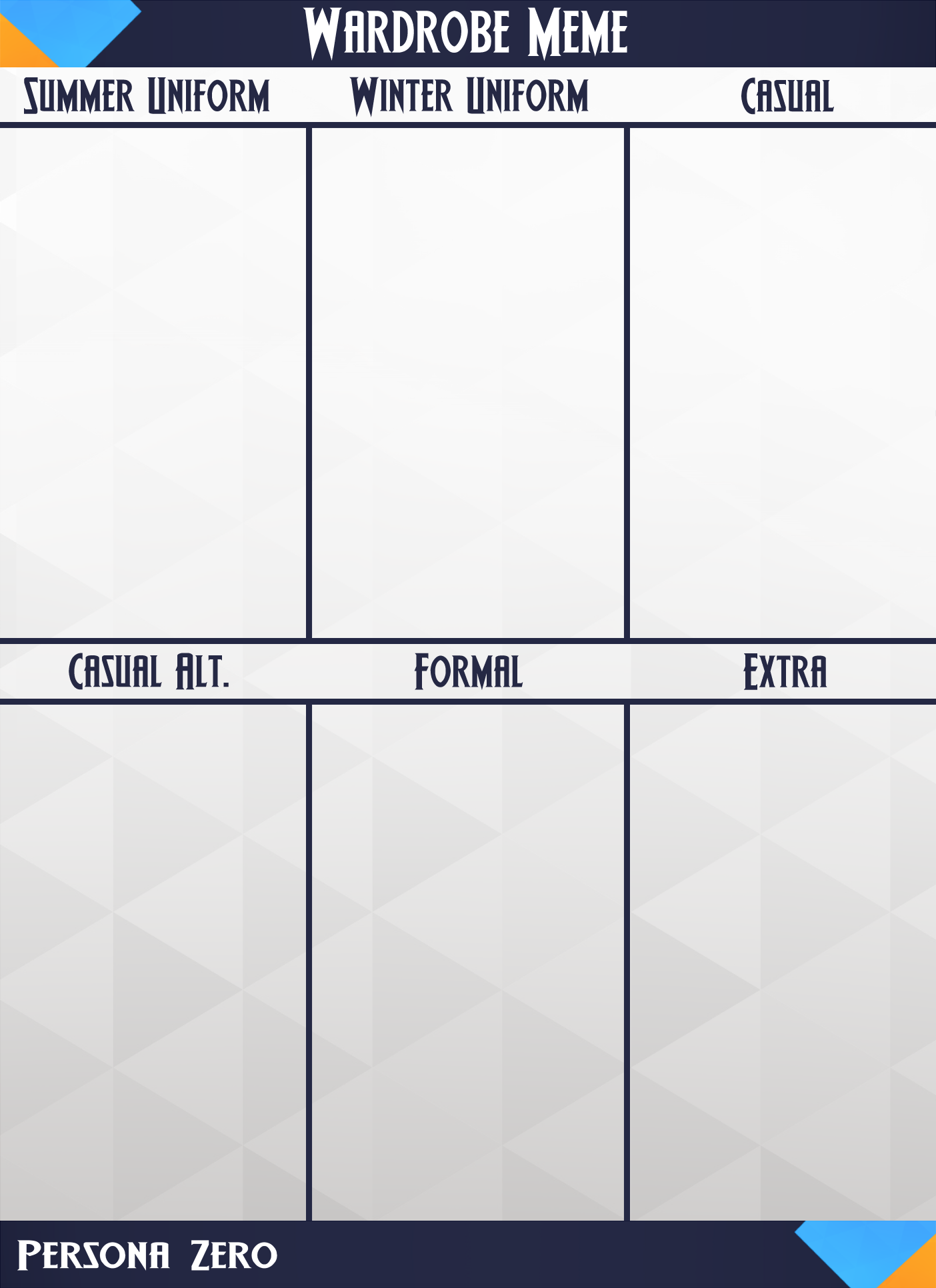 P0 | Wardrobe Meme Template by stratostella on DeviantArt