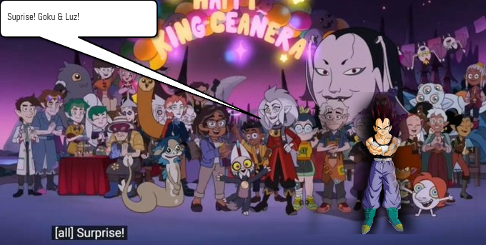 everybody Surprise Goku and Luz by tfwheejack on DeviantArt