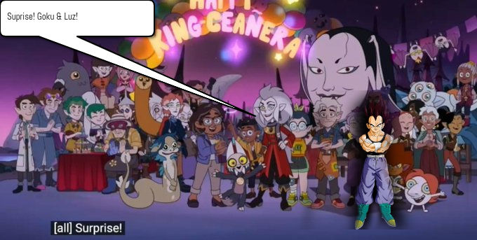 everybody Surprise Goku and Luz by tfwheejack on DeviantArt