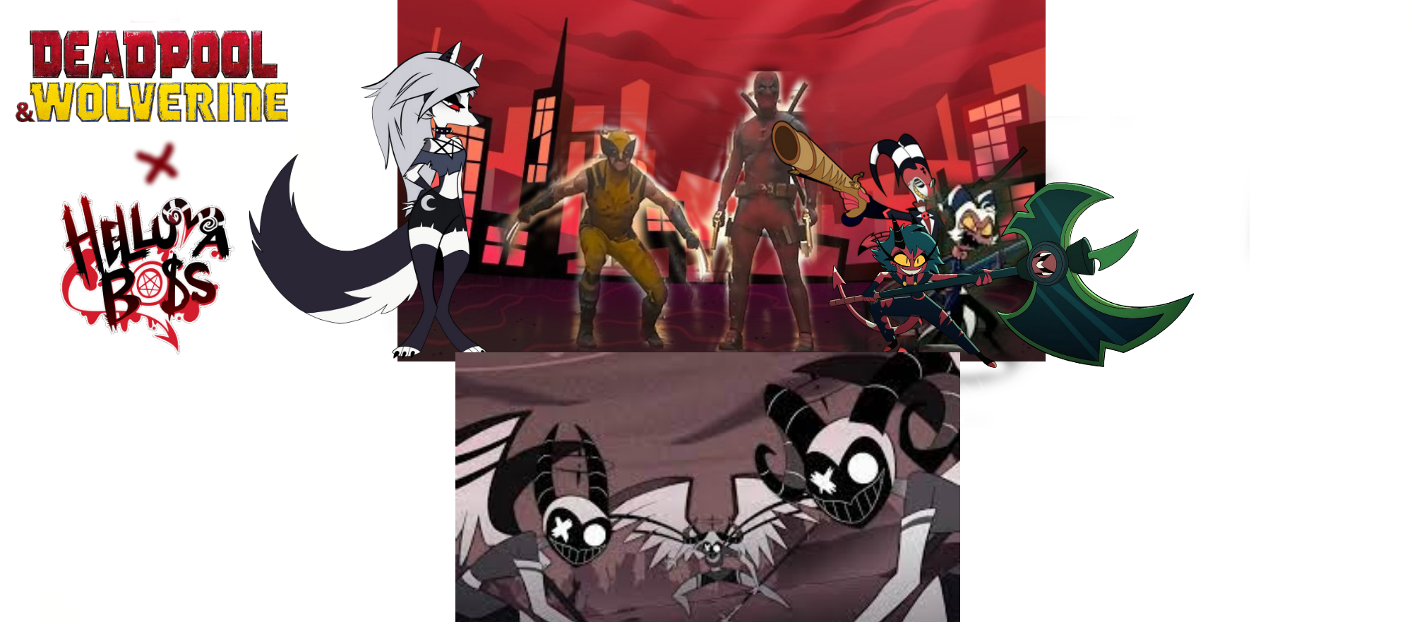 Deadpool and Wolverine and Imps Vs Exorcists by tfwheejack on DeviantArt