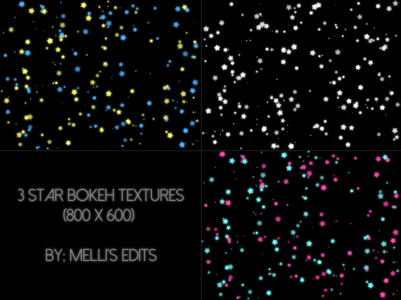 STAR BOKEH TEXTURES - 800 x 600 by MellisEdits on DeviantArt