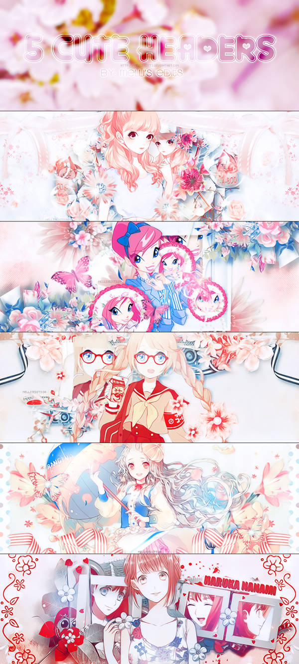 5 CUTE HEADERS - MELLI'S EDITS by MellisEdits on DeviantArt
