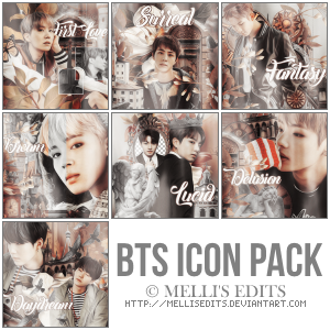 [ICON PACK #1] BTS ICONS - MELLI'S EDITS by MellisEdits on DeviantArt