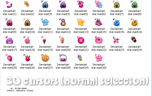 Cursors icons by star-mari on DeviantArt