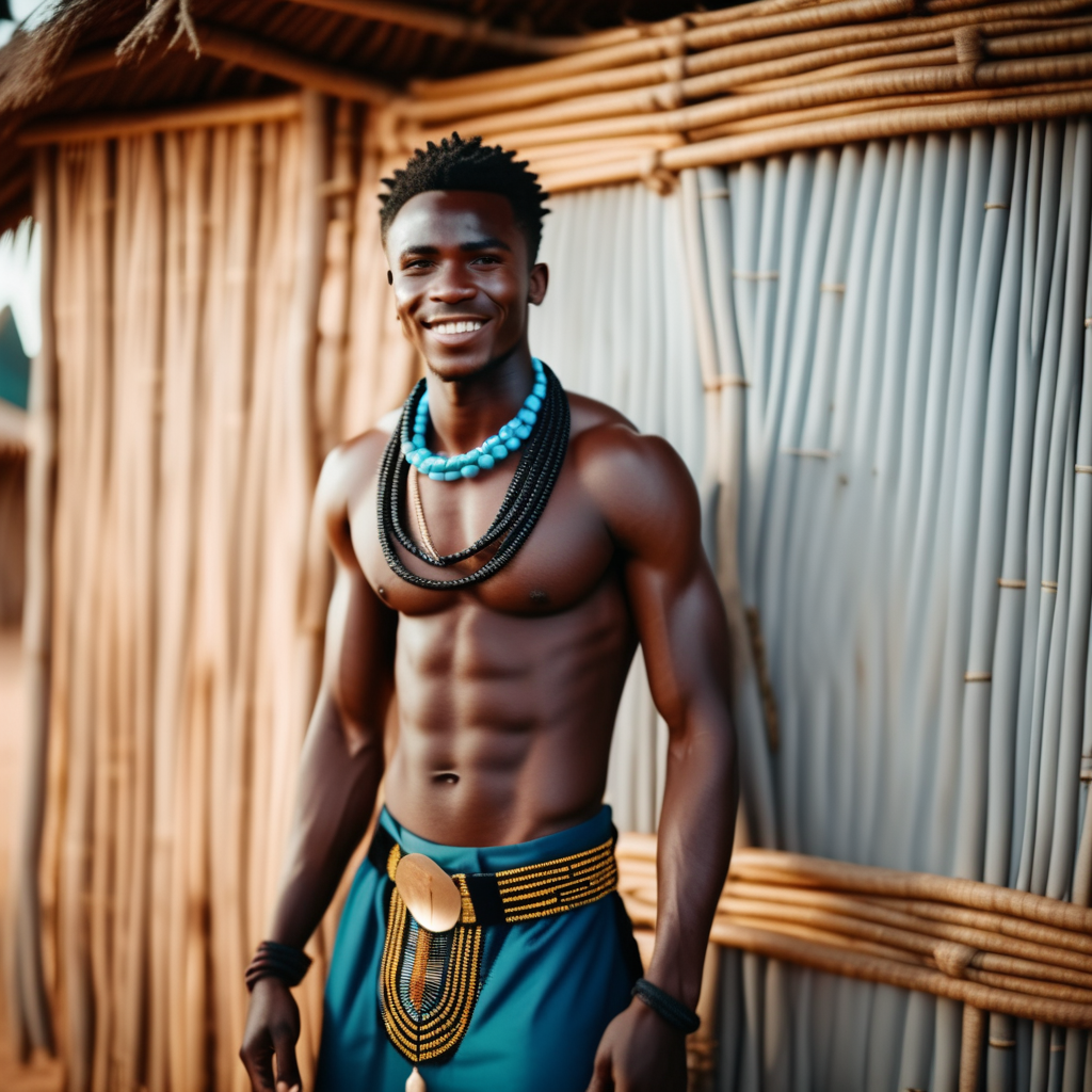 young african male happy before overfeeding by Petergainz on DeviantArt