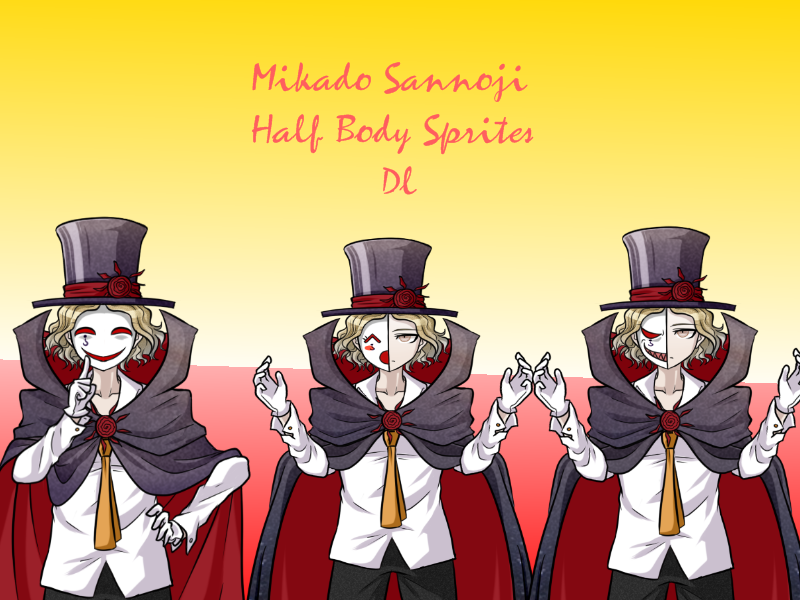 SDRA2 Mikado Sannoji Halfbody Sprites Pack by Sparx24488 on DeviantArt