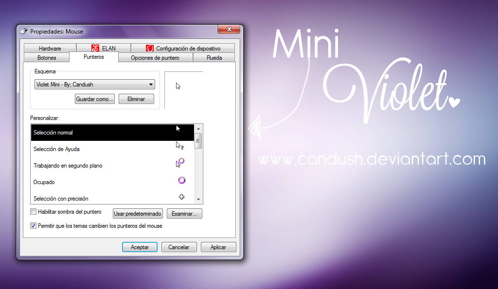 -Mini Violet Cursor. by Candush on DeviantArt