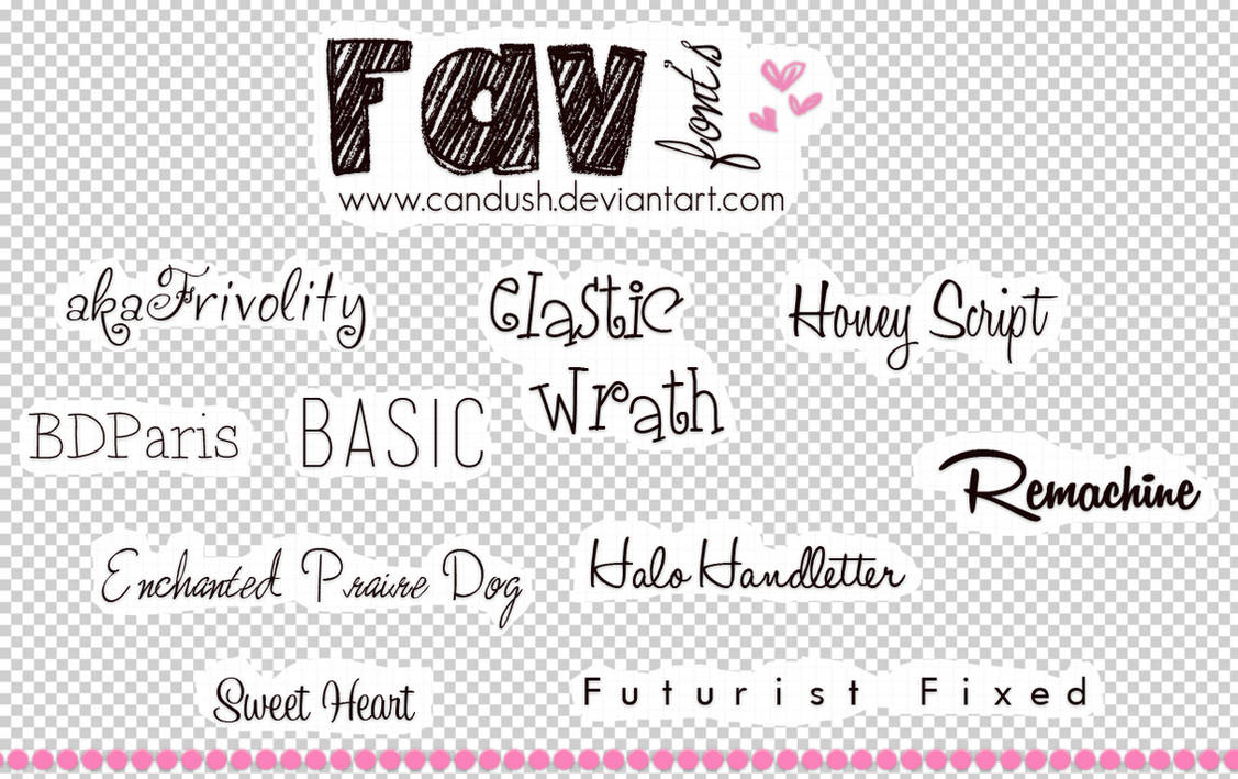 FavFont's by Candush on DeviantArt