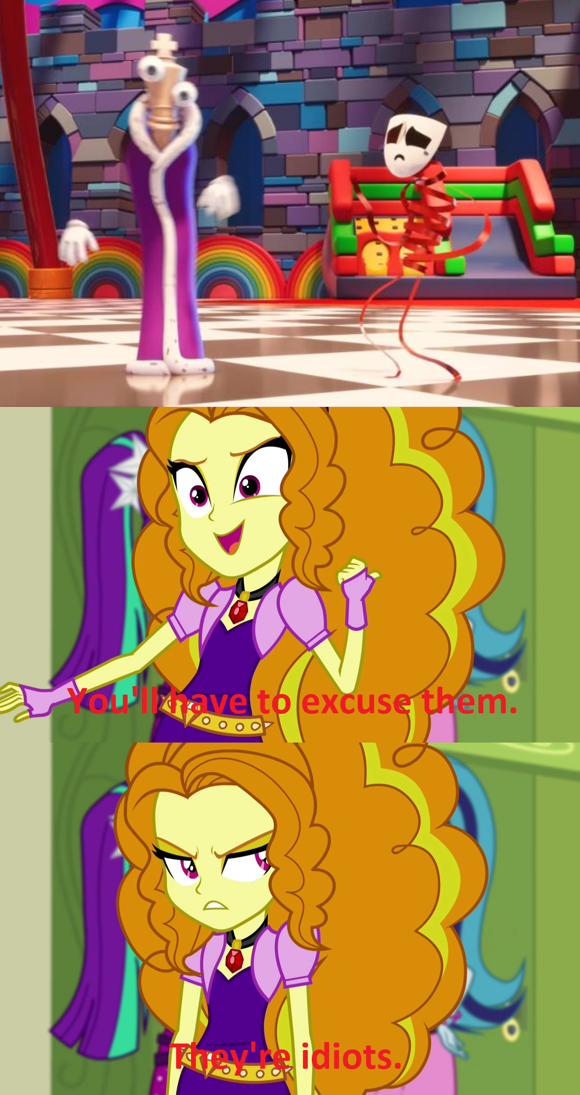 Adagio calls Kinger and Gangle idiots by MeatInk360 on DeviantArt