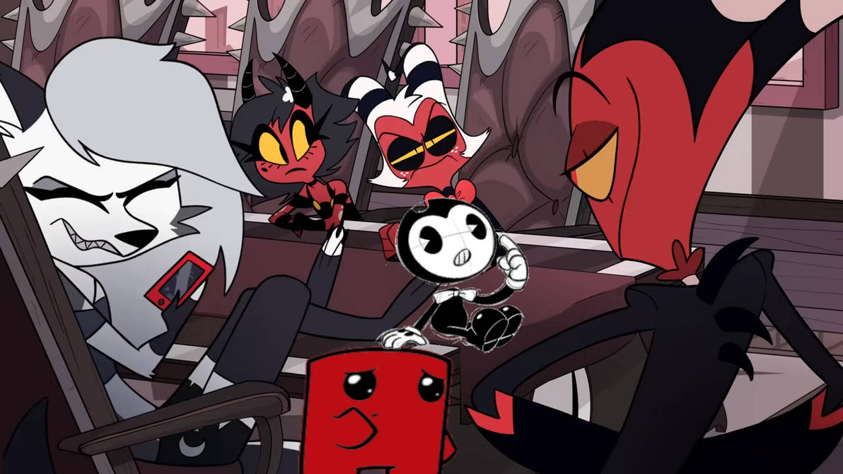 Meat boy and Bendy meet the I.M.P by MeatInk360 on DeviantArt