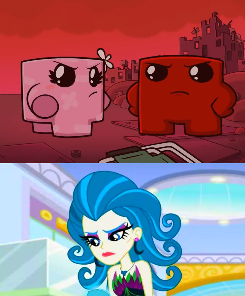 Meat boy and Bandage girl scolding Juniper montage by MeatInk360 on ...